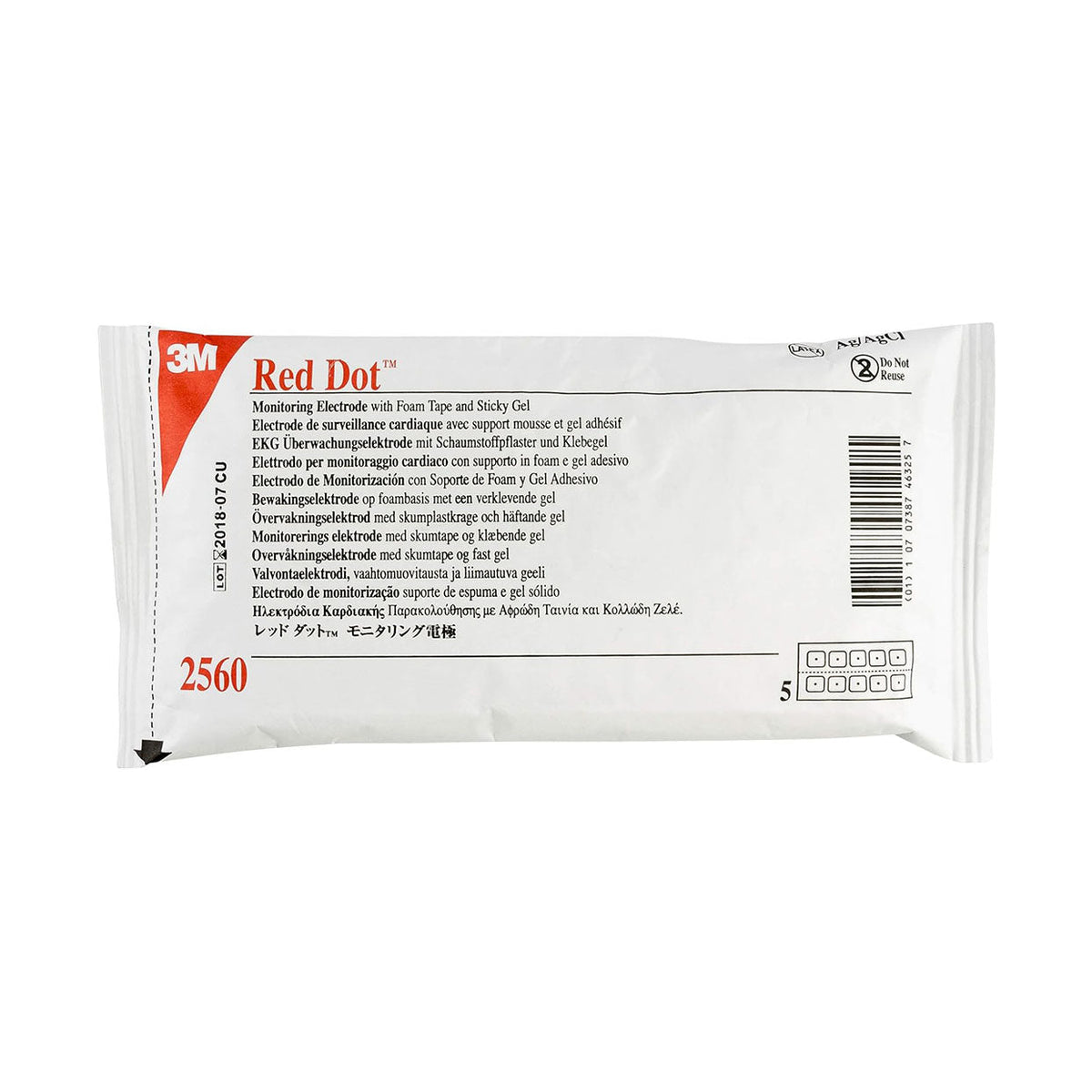 3M Red Dot ECG Electrodes 2560 50 Pack - Med365