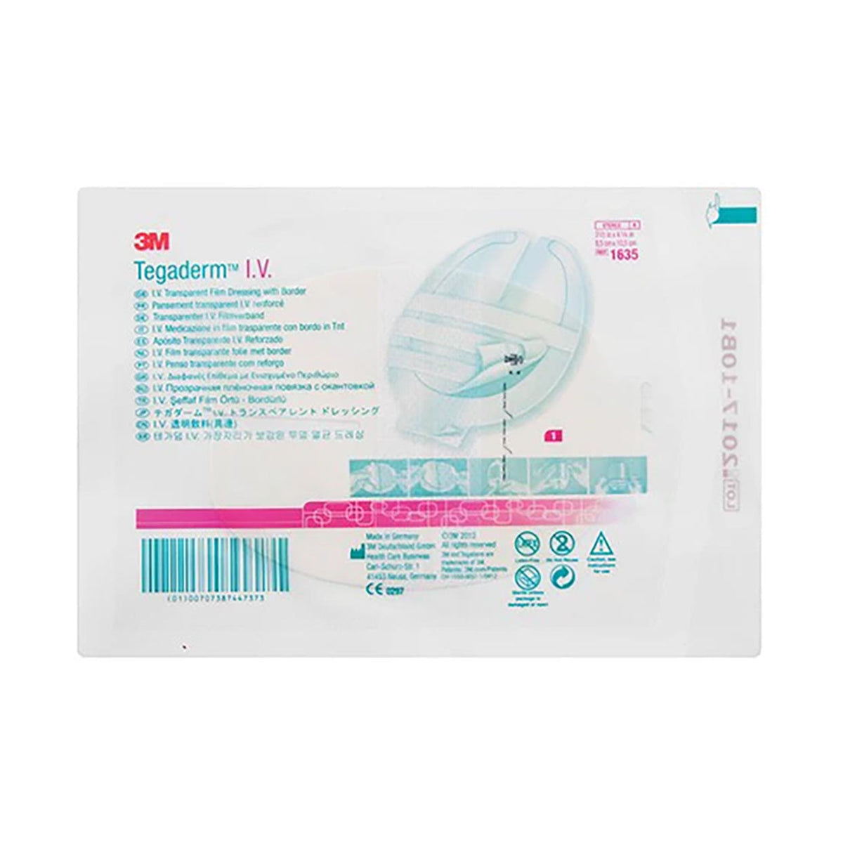 3M Tegaderm I.V 1635 85mm x 105mm Cvc 1 Unit - Med365