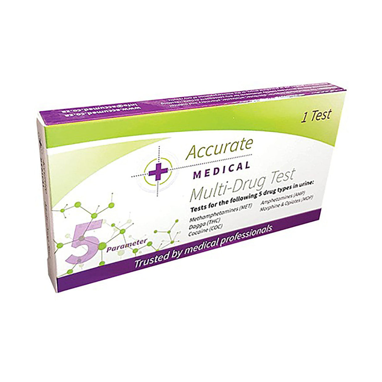 Accurate Medical Drug 5 Panel Device Test Otc 1 Unit - Med365