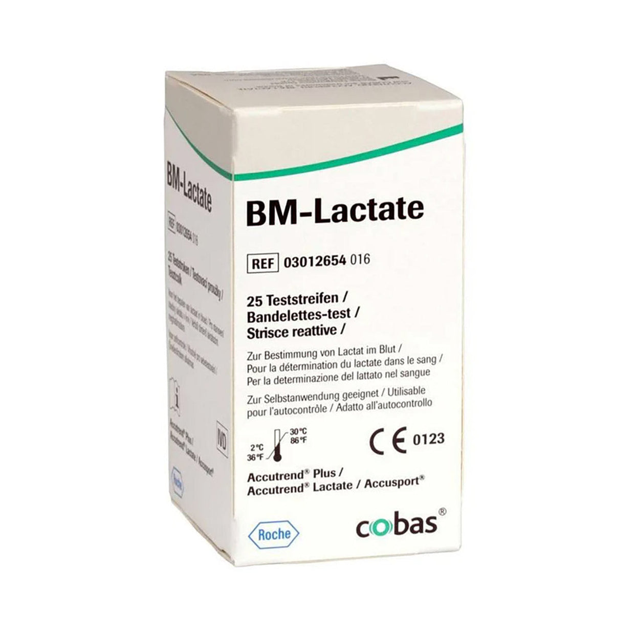 Accutrend BM-Lactate Test Strips 25 Pack - Med365