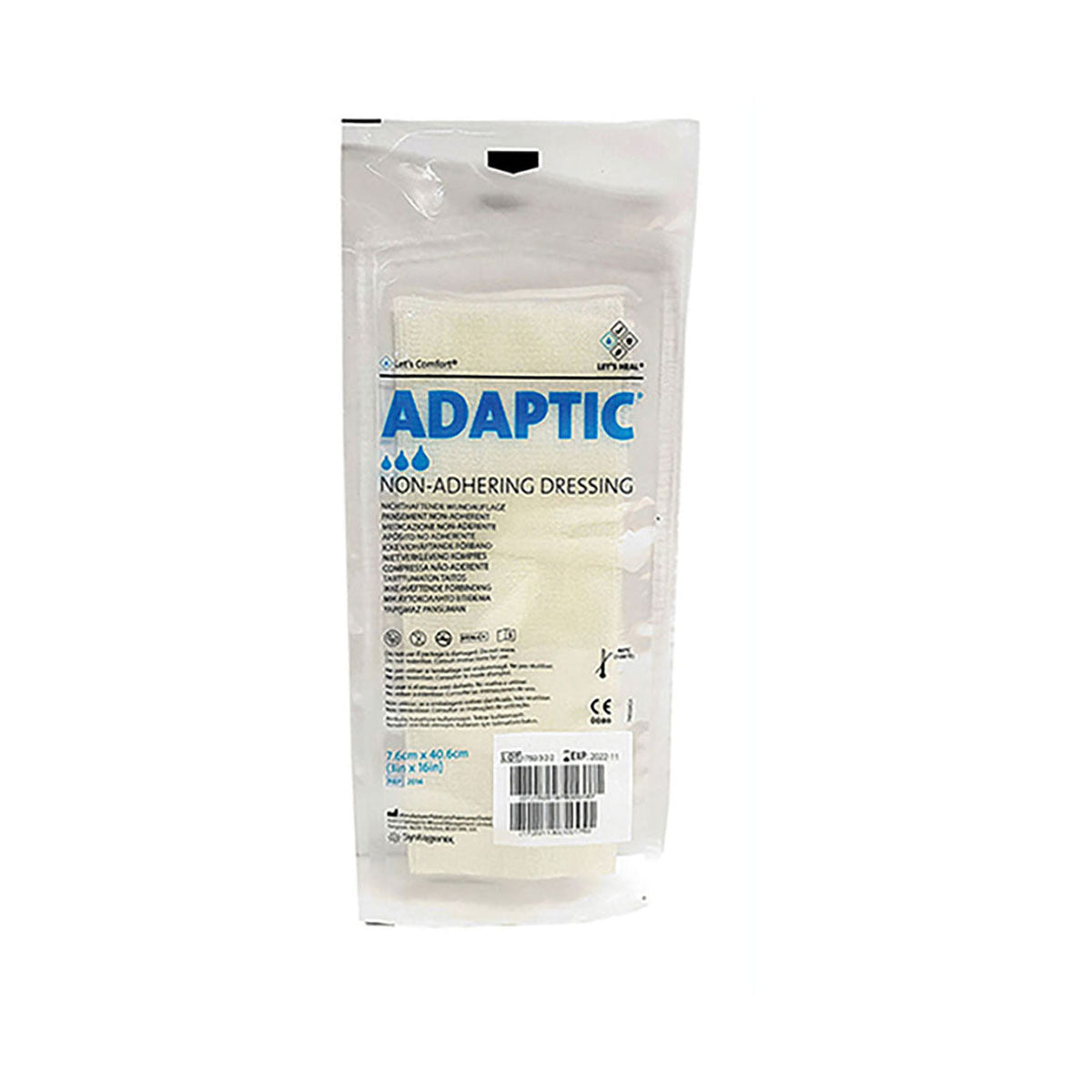 Adaptic Dressing Non Adhesive Dressing 7.6 x 40.6cm - Med365