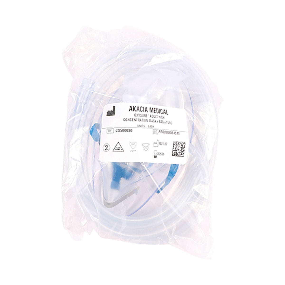 Akacia Mask Rebreath Oxysure High Concentration Adult - Med365