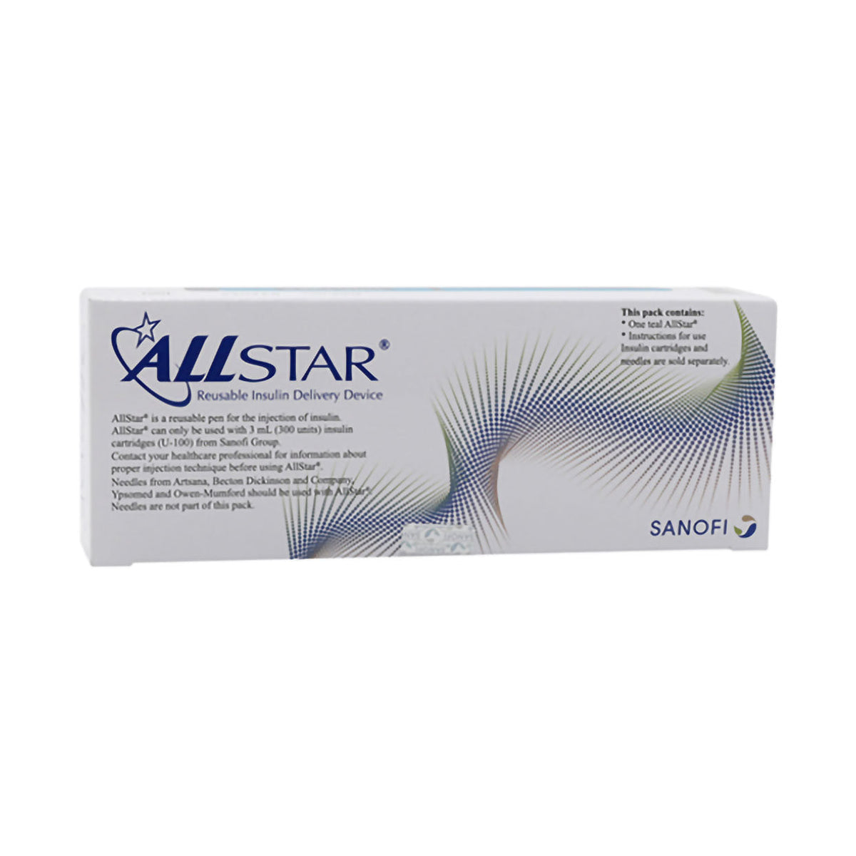 Allstar Reusable Pen Teal 1 Unit - Med365