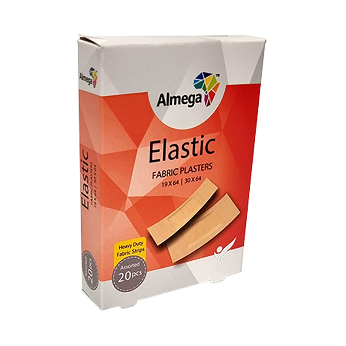Almega Fabric Plasters Assorted 20 Pack - Med365
