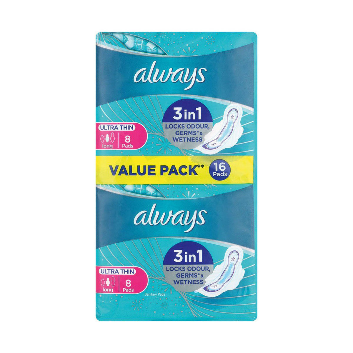 Always Ultra Long 16 Pads - Med365