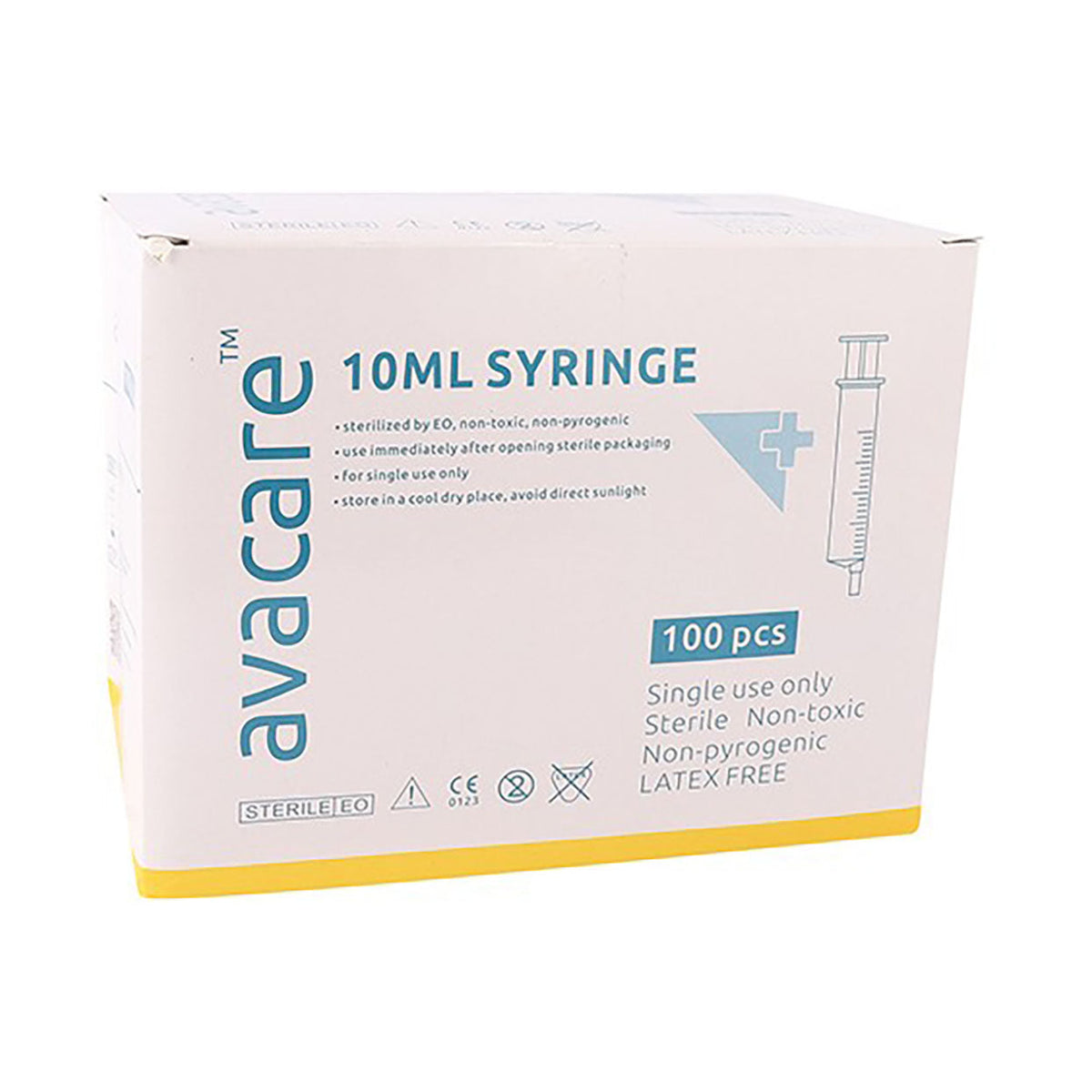 Avacare Syringe 10ml 3part Leur Slip 100 Pack - Med365