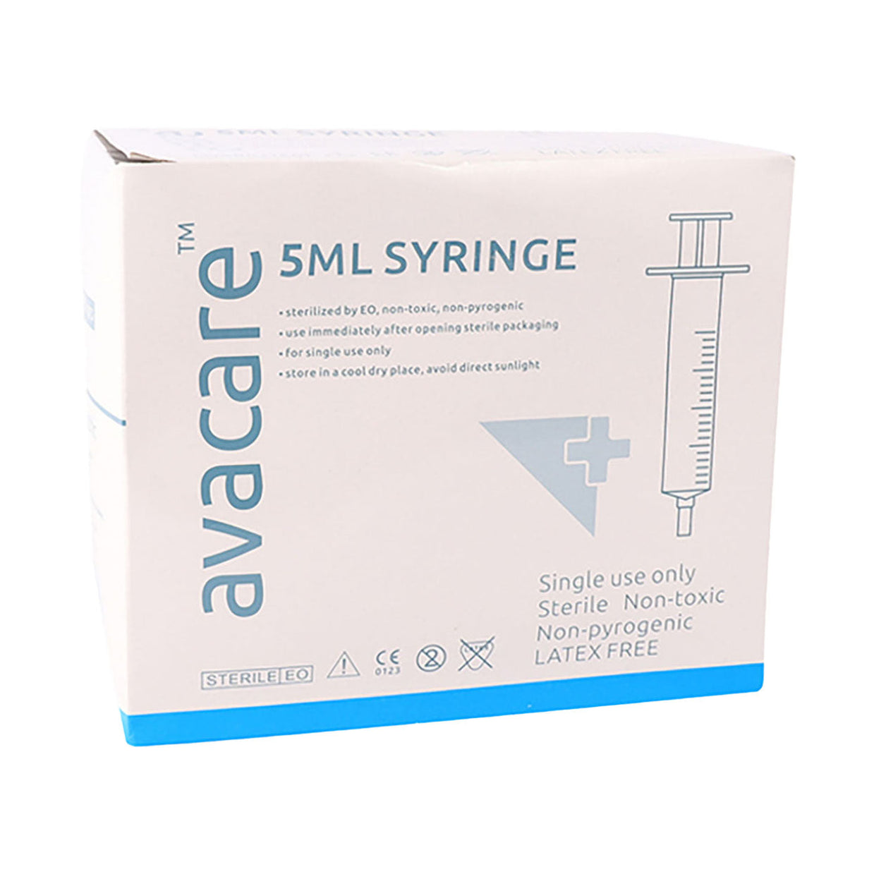 Avacare Syringe Luer Slip 5ml 100 Pack - Med365