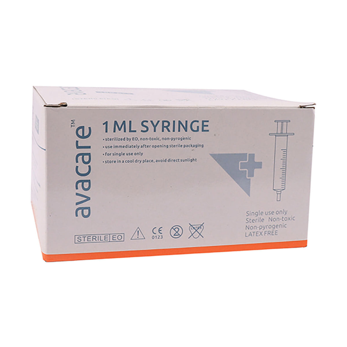 Avacare Syringes 1ml 3part Luer Slip 100 Pack - Med365