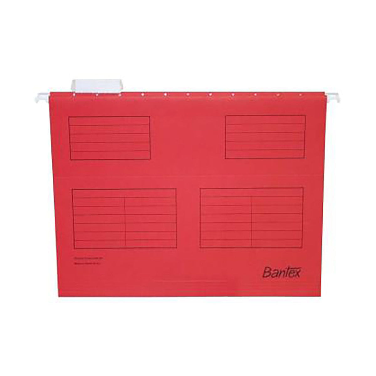 Bantex File Suspension Red Tab 25 Pack - Med365