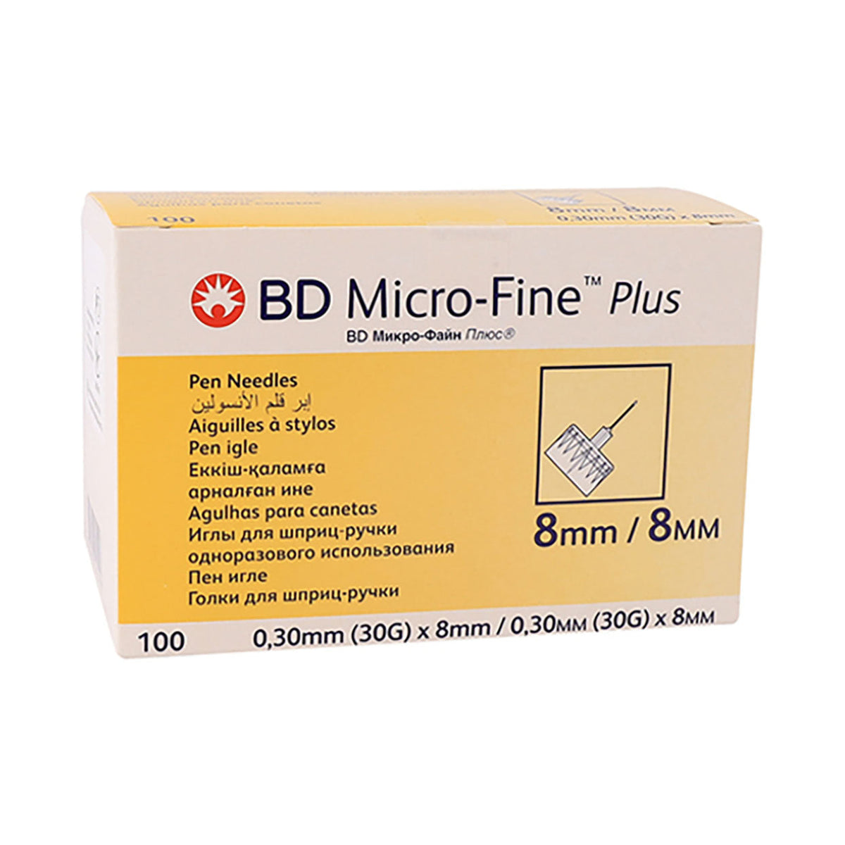 Bd Microfine Pen Needles 30g 8mm 100 Pack - Med365