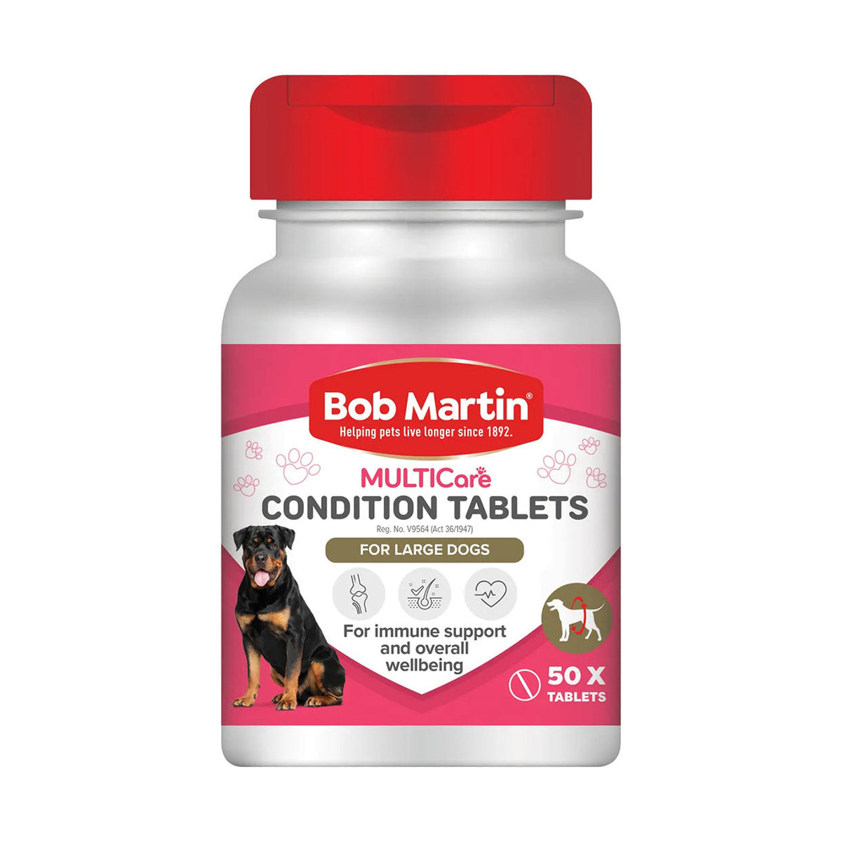 Bob Martin MultiCare Condition For Large Dogs 50 Tablets - Med365