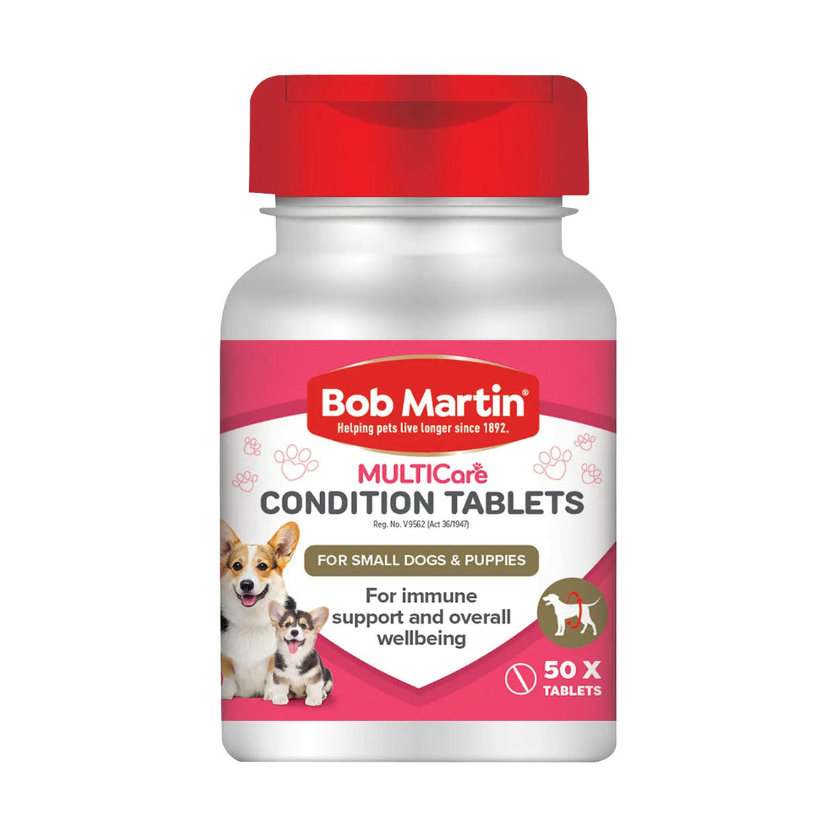 Bob Martin Multicare Condition For Small Dogs & Puppies 50 Tablets - Med365