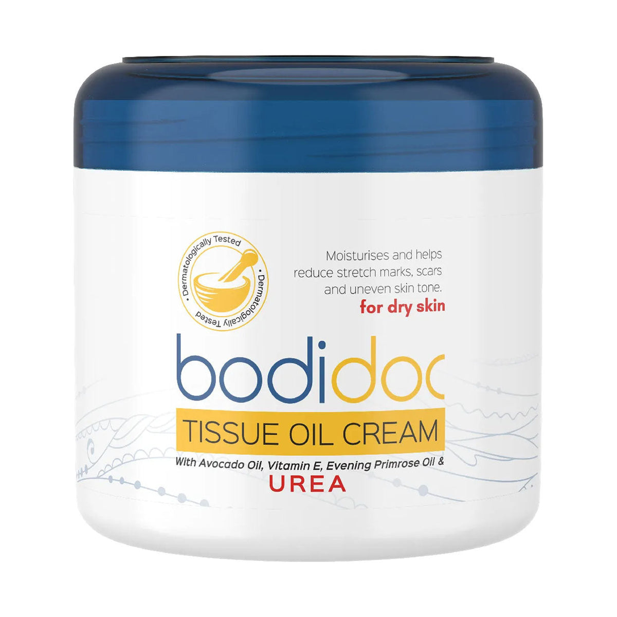 Bodidoc Tissue Oil Body Cream Urea 500ml - Med365