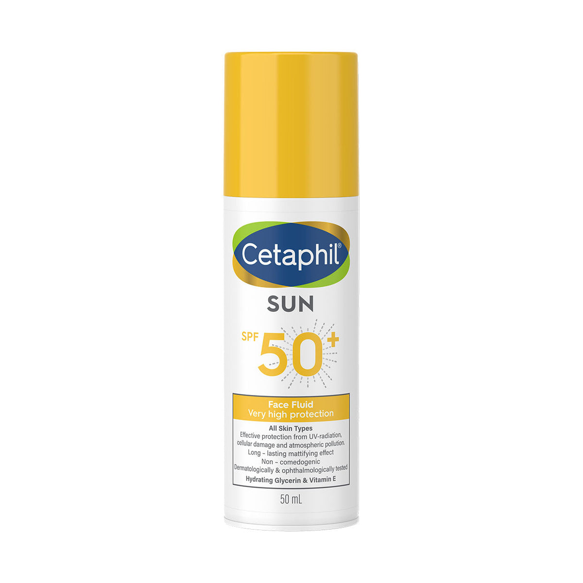 Cetaphil Sun Face Fluid SPF 50+ Non-Tinted 50ml - Med365