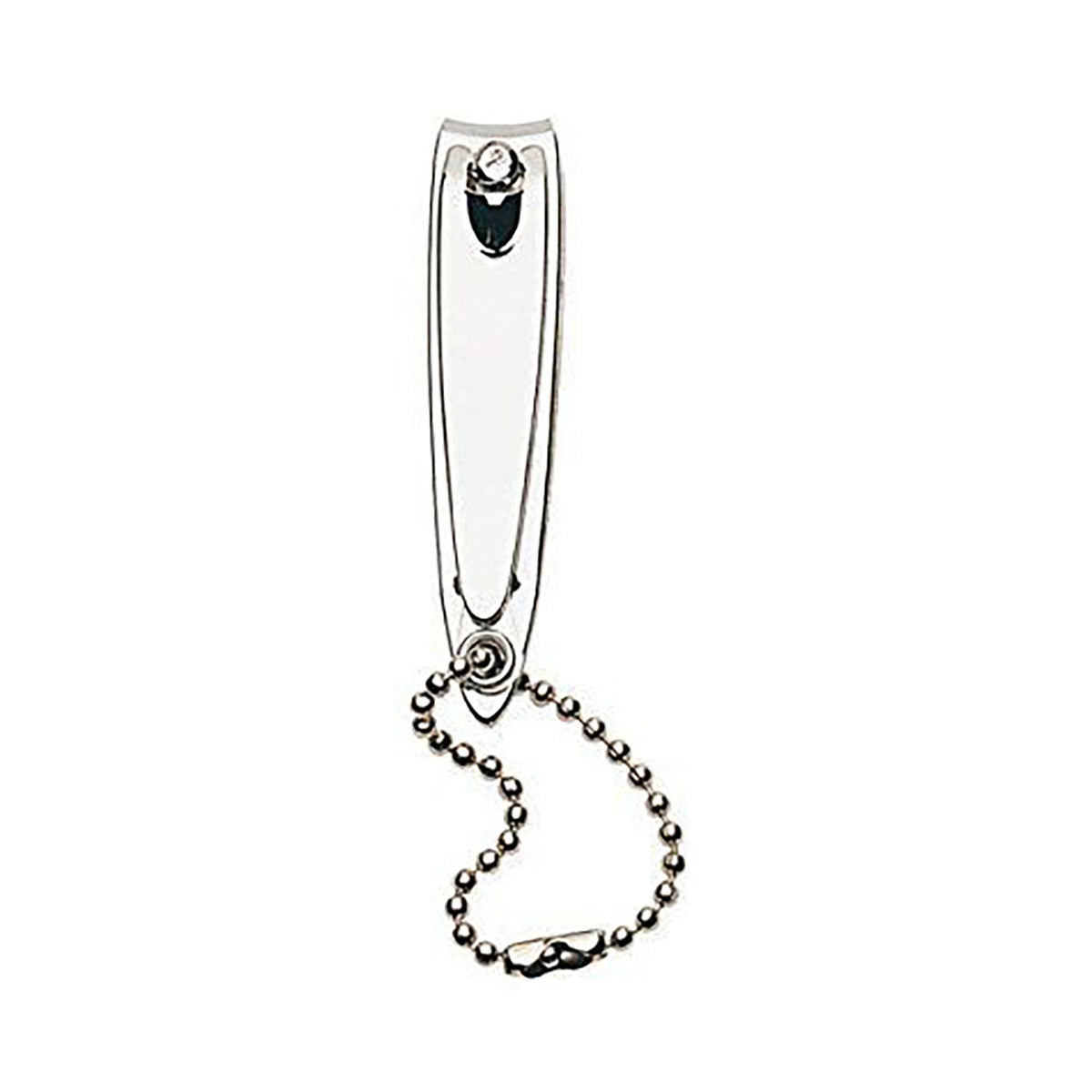Chic Nail Clipper With Chain Chrome 55mm - Med365