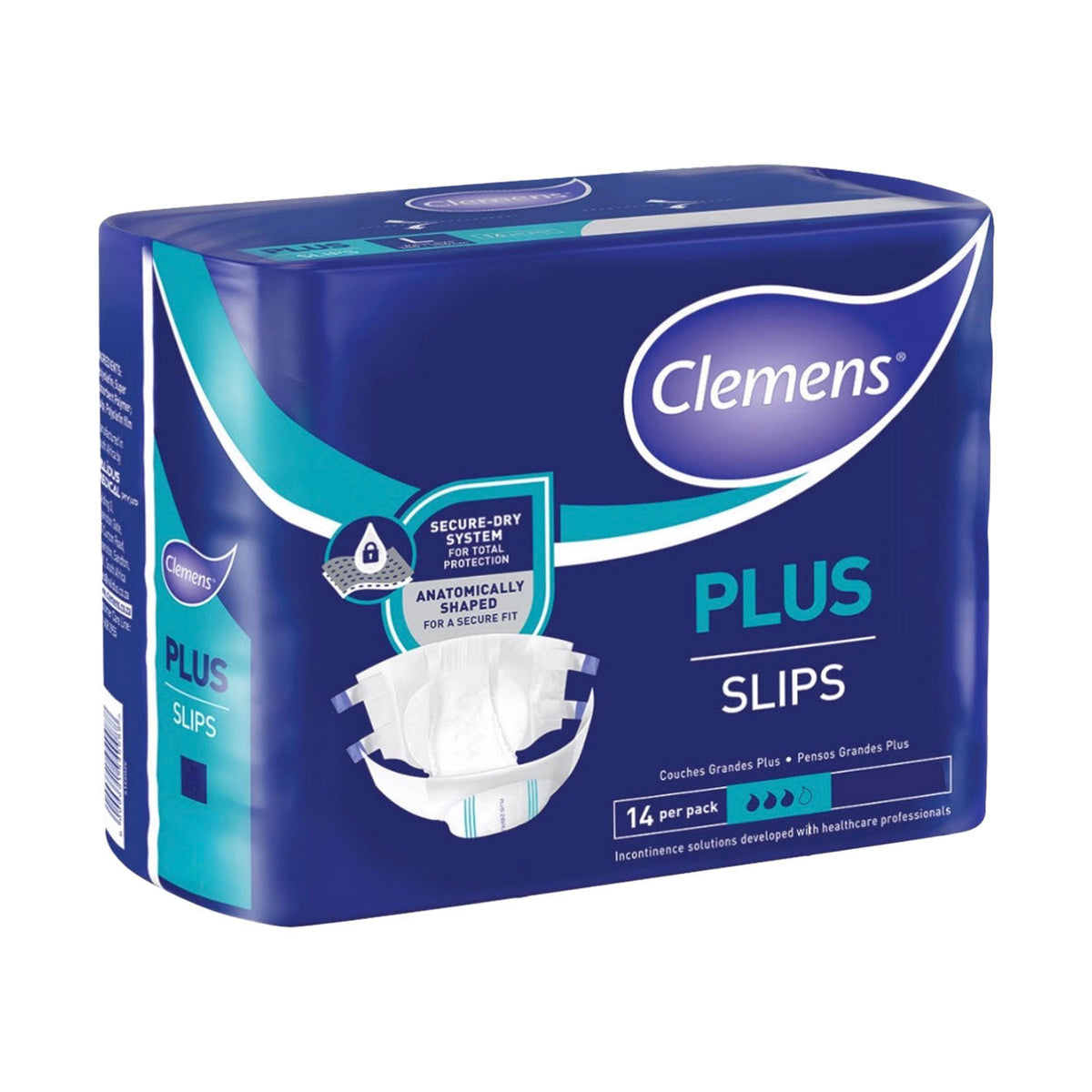 Clemens Plus Slips Large 14 Pack - Med365