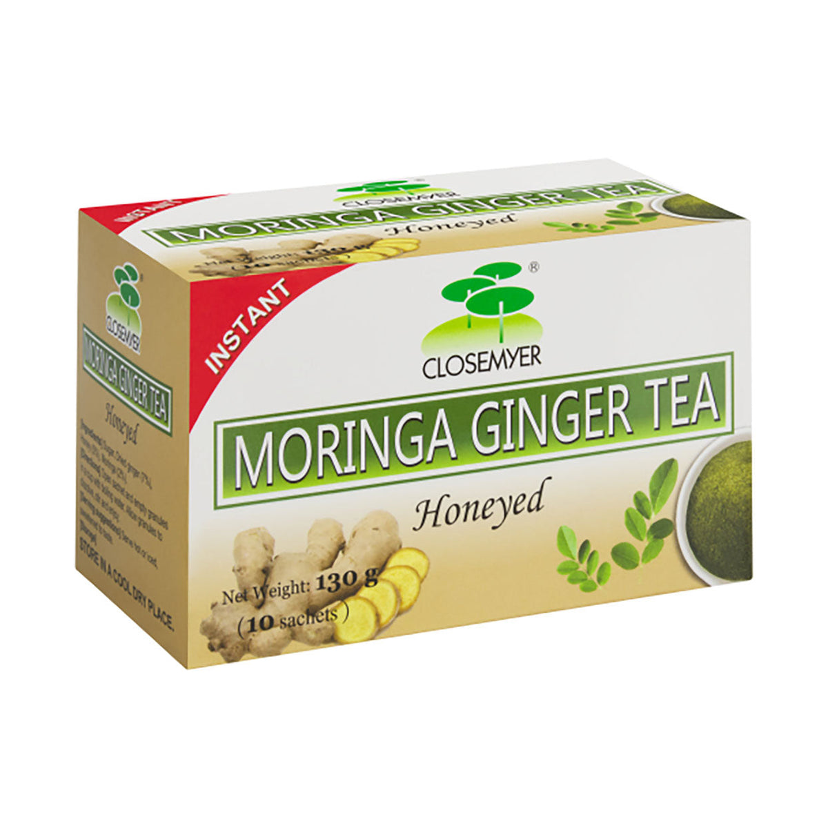 Closemyer Moringa Ginger Tea 10 Teabags - Med365