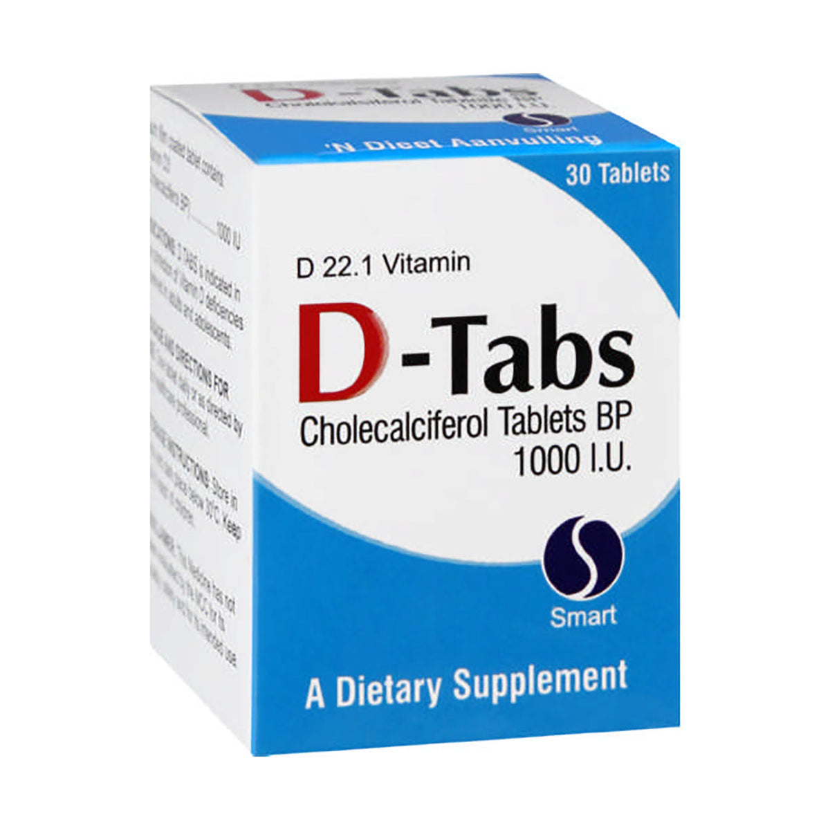 D-Tabs 1000iu 30 Tablets - Med365