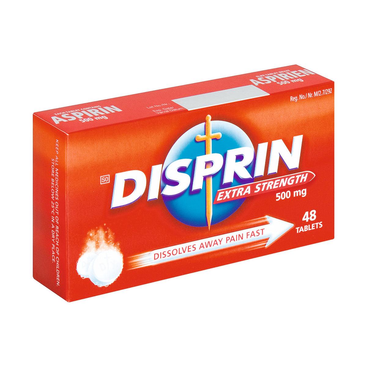 Disprin Extra Strength 500mg 48 Tablets - Med365
