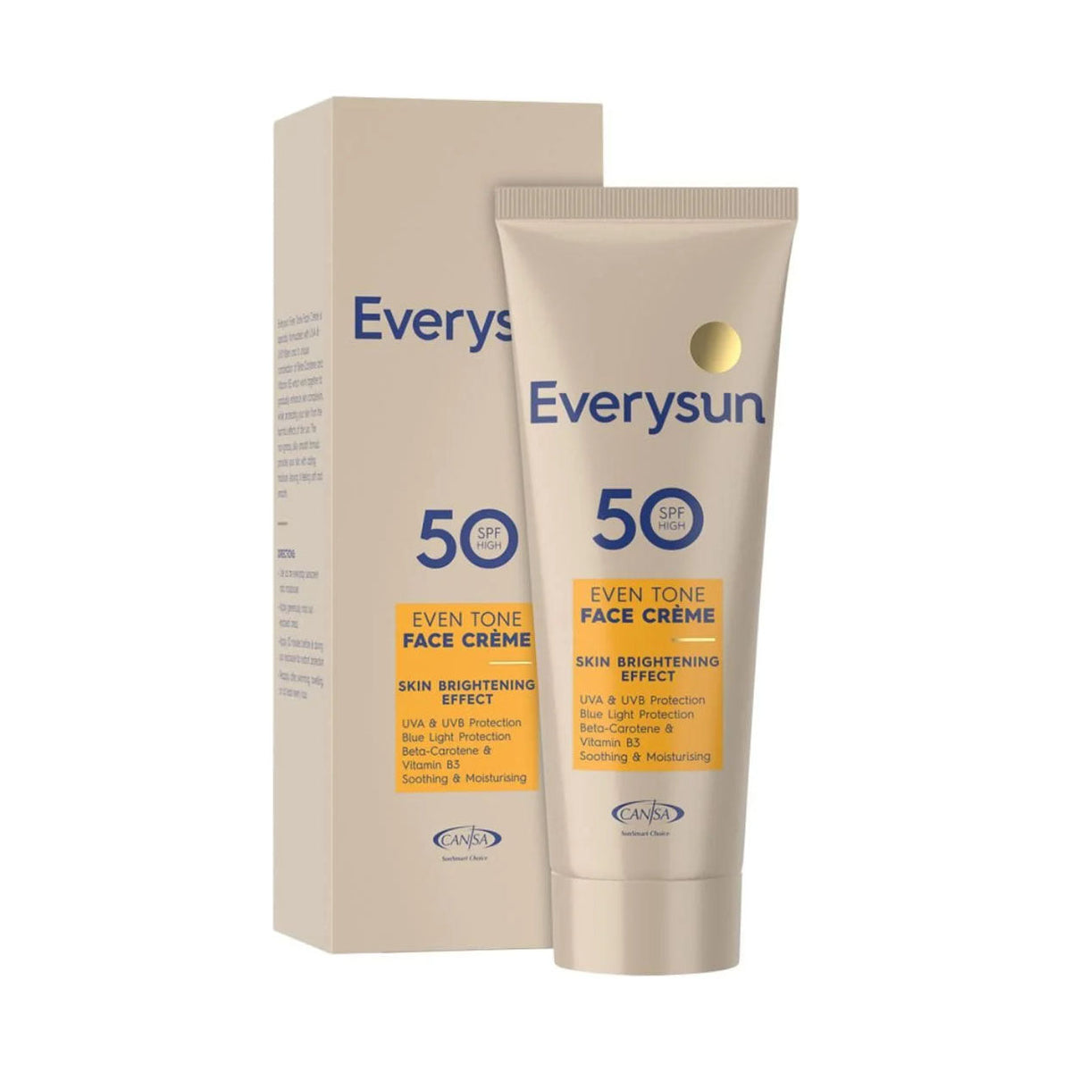 Everysun Sunscreen Face Creme Even Tone Spf50 50ml - Med365