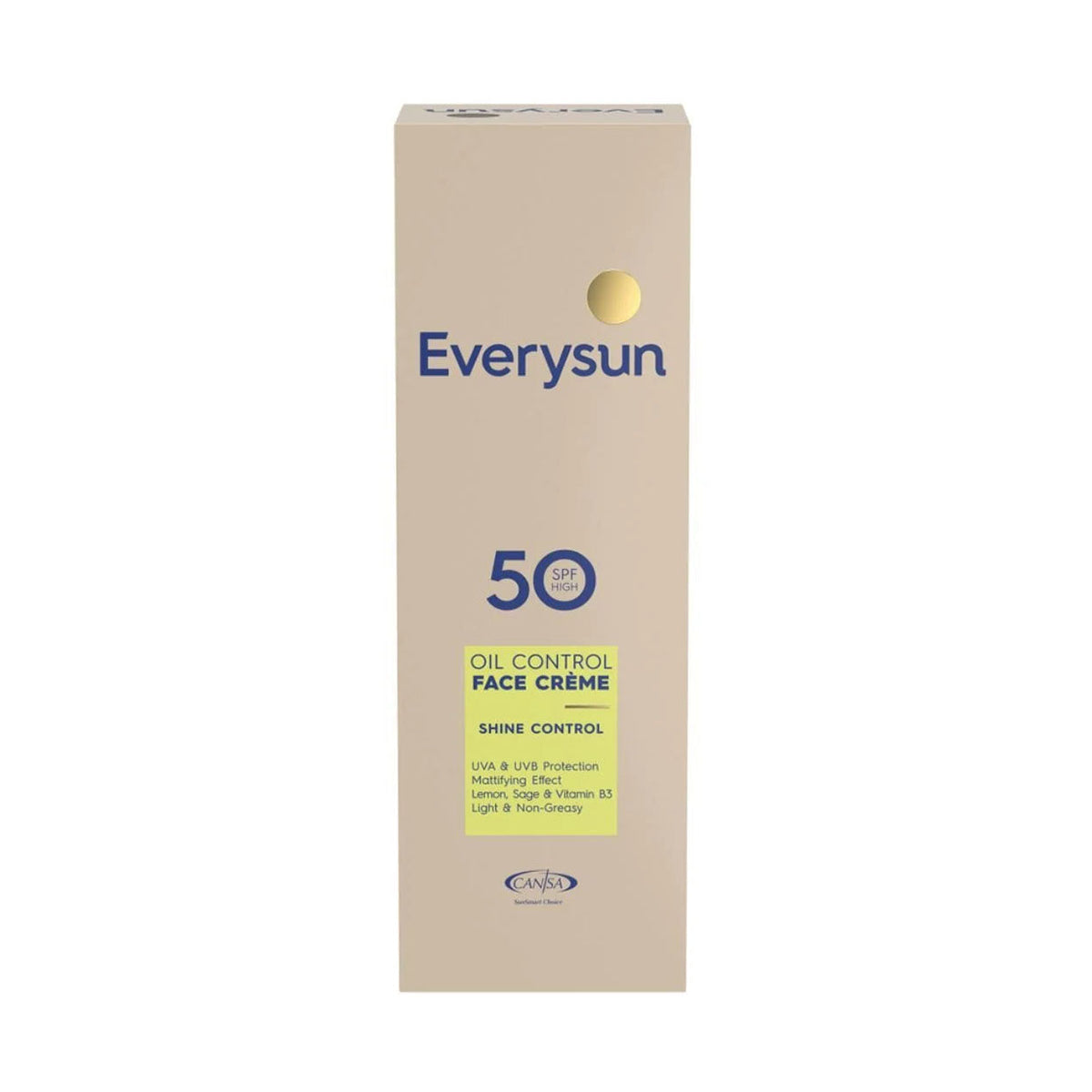 Everysun Sunscreen Face Creme Oil Control Spf50 50ml - Med365