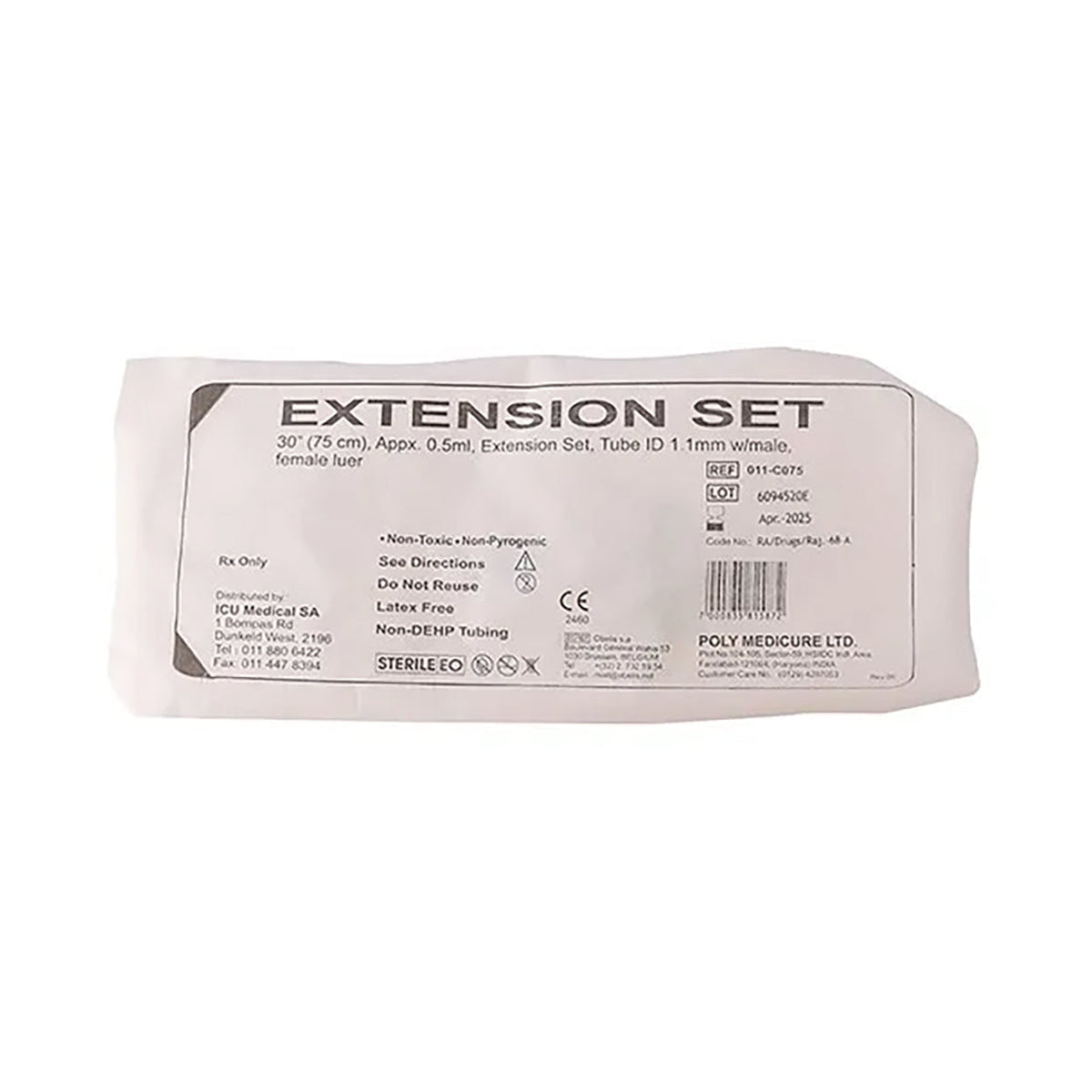 Extension Set 75cm 011 C075 1 Unit - Med365