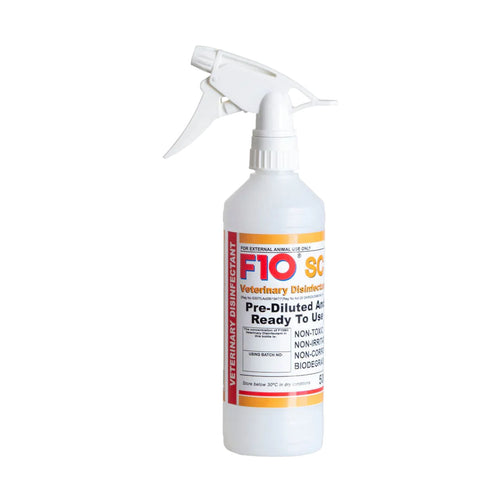 F10 Sc Veterinary Disinfectant + Spray 500ml Empty Bottle - Med365