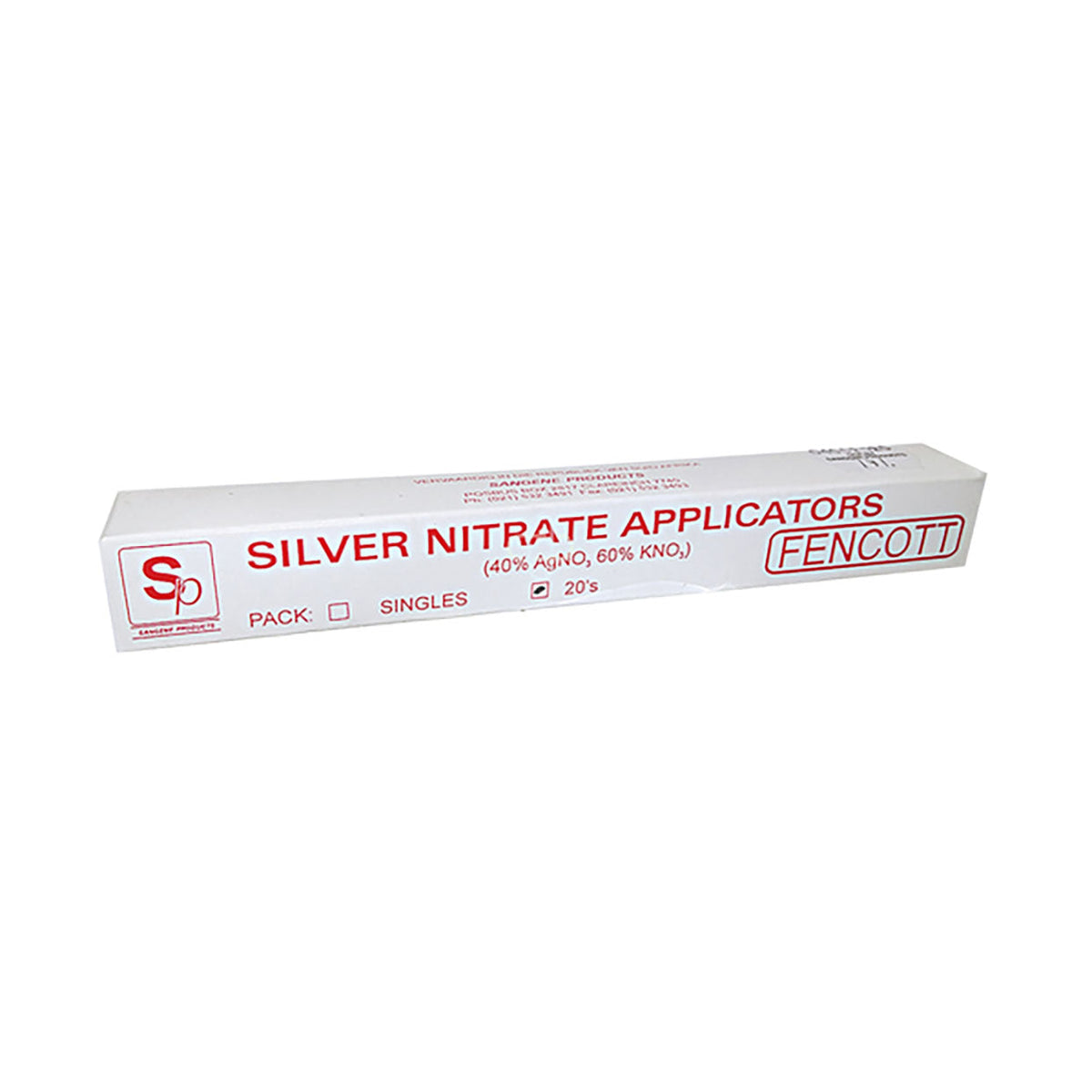 Fencott Silver Nitrate Applicators 40% 20 Pack - Med365