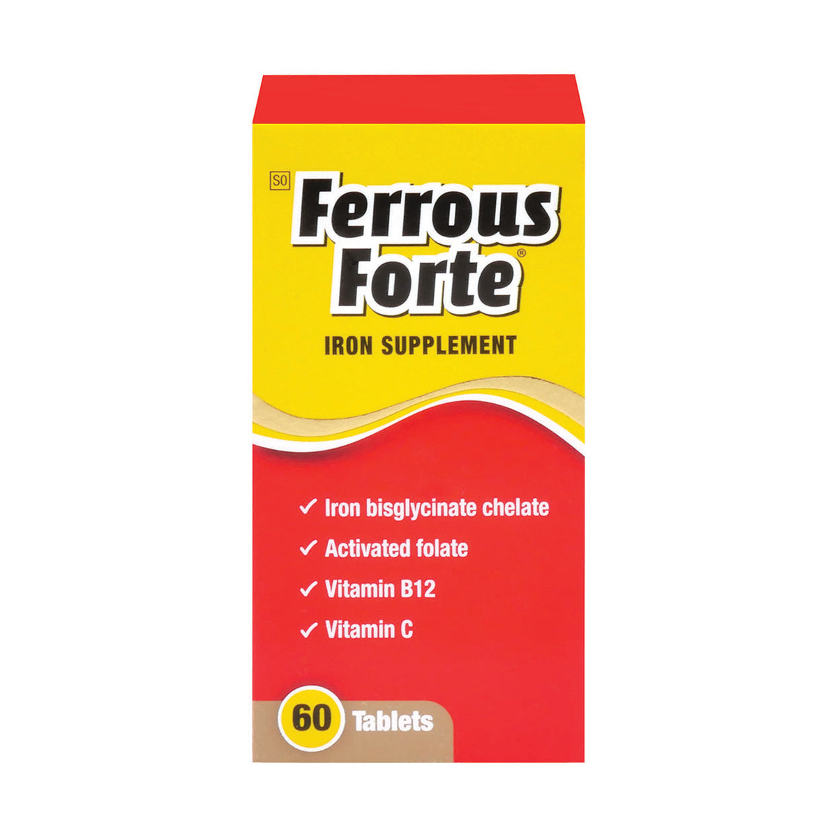 Ferrous Forte Complete Iron Supplement 60 Tablets - Med365