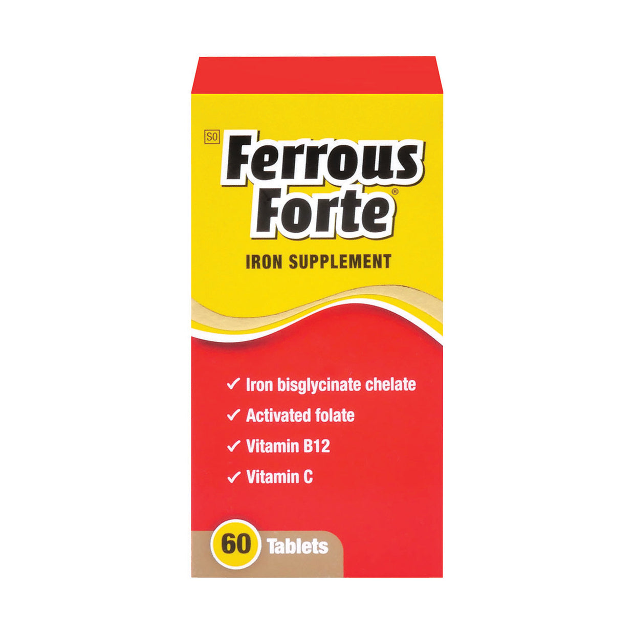 Ferrous Forte Complete Iron Supplement 60 Tablets - Med365