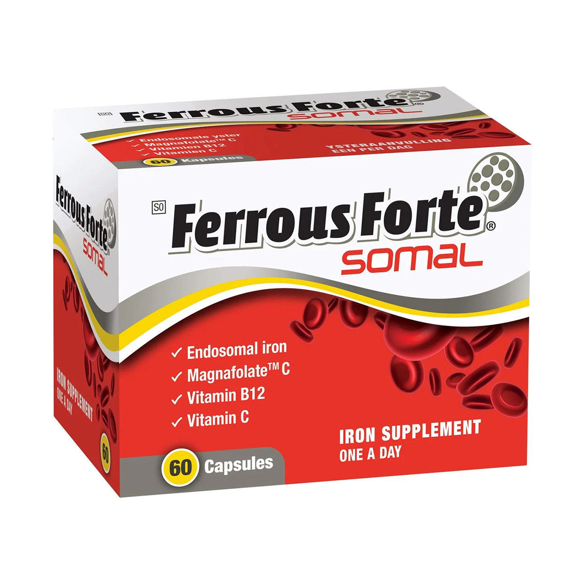 Ferrous Forte Somal 60 Tablets - Med365