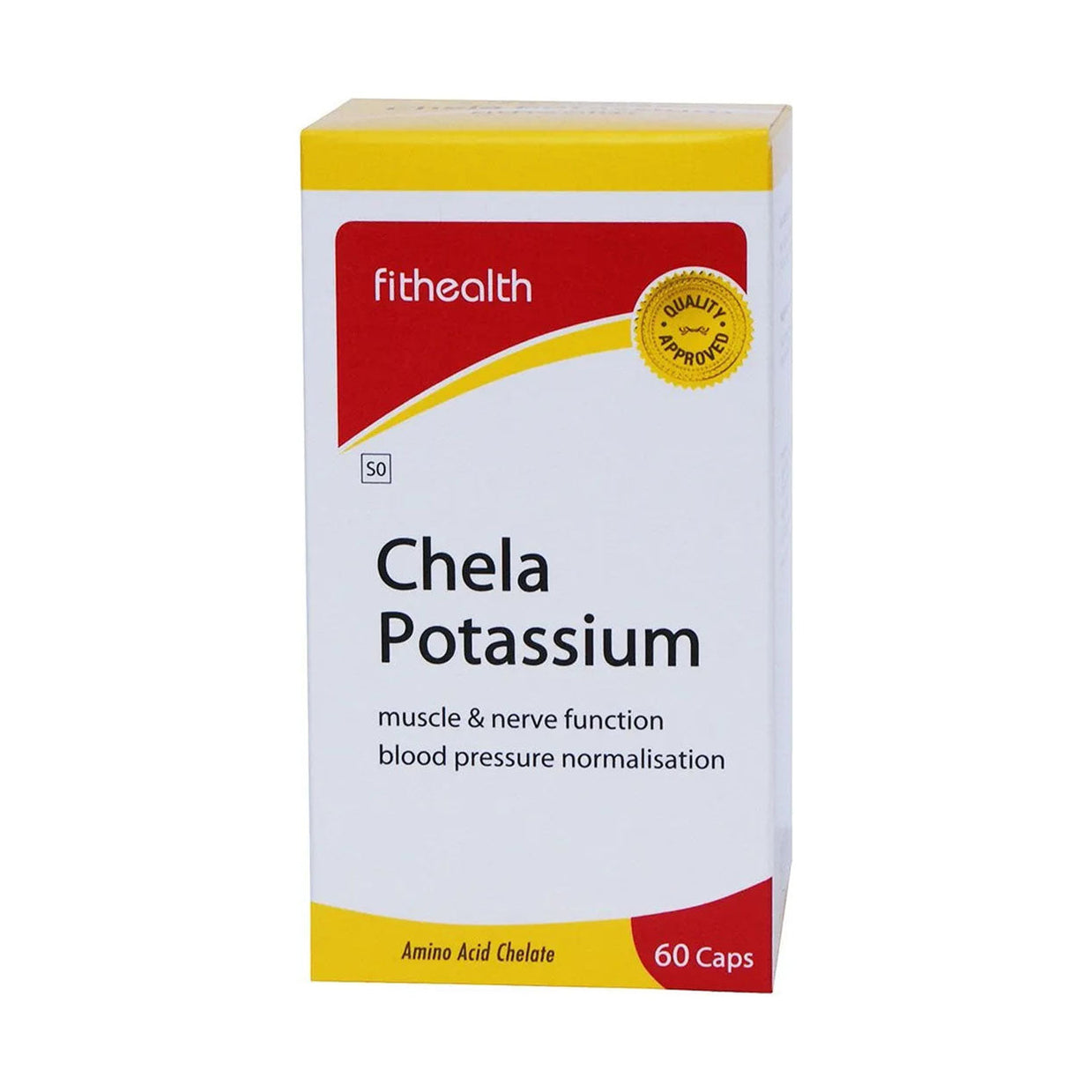 Fithealth Chela Potassium 60 Capsules - Med365