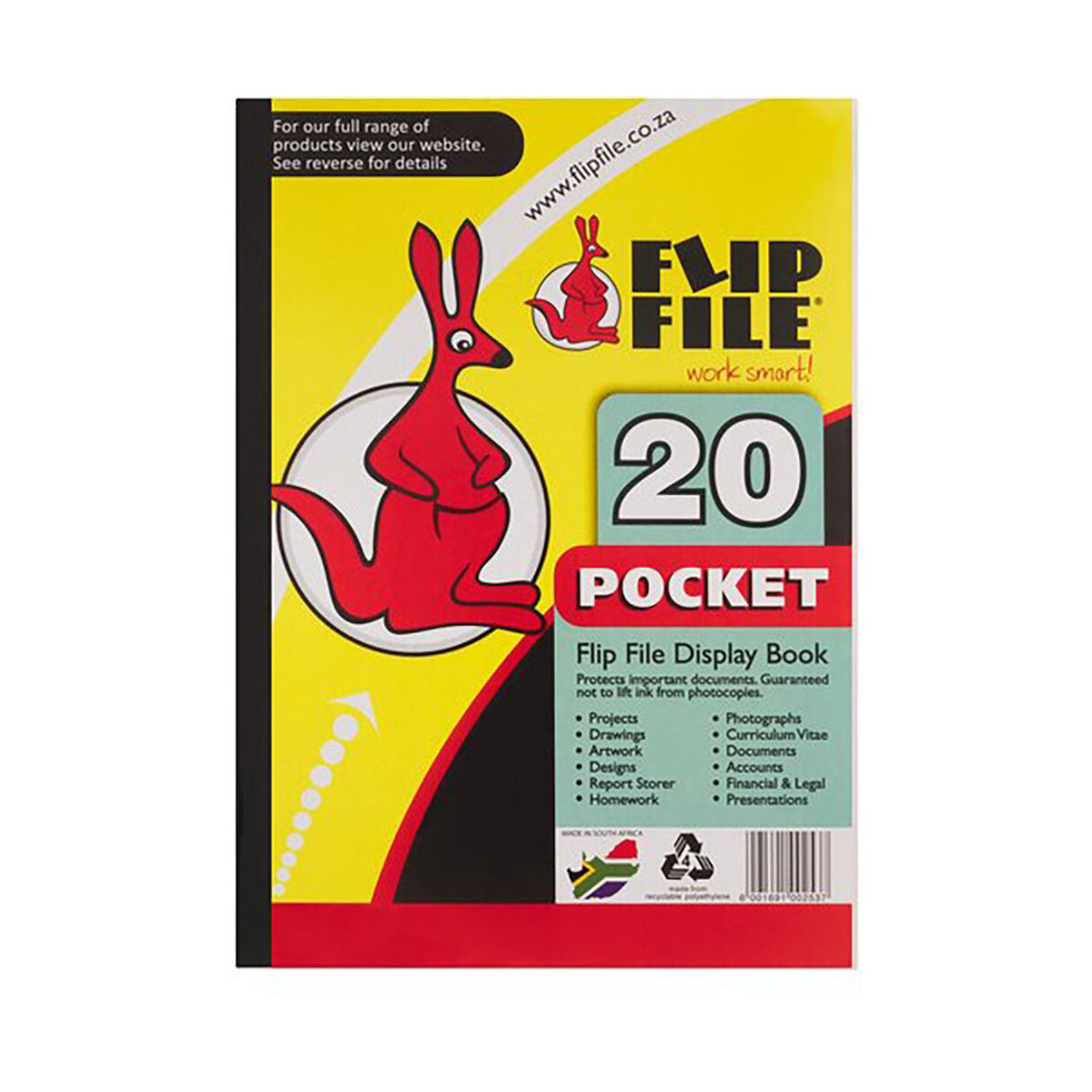 Flip File A4 20 Pockets - Med365