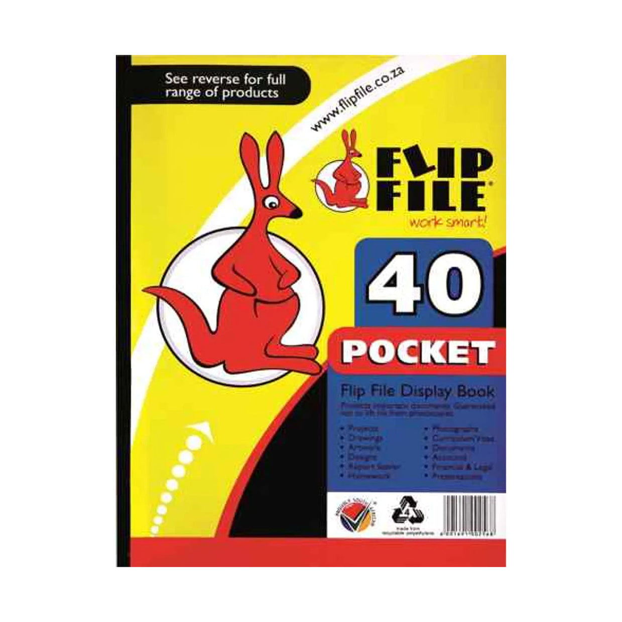 Flip File A4 40 Pocket - Med365
