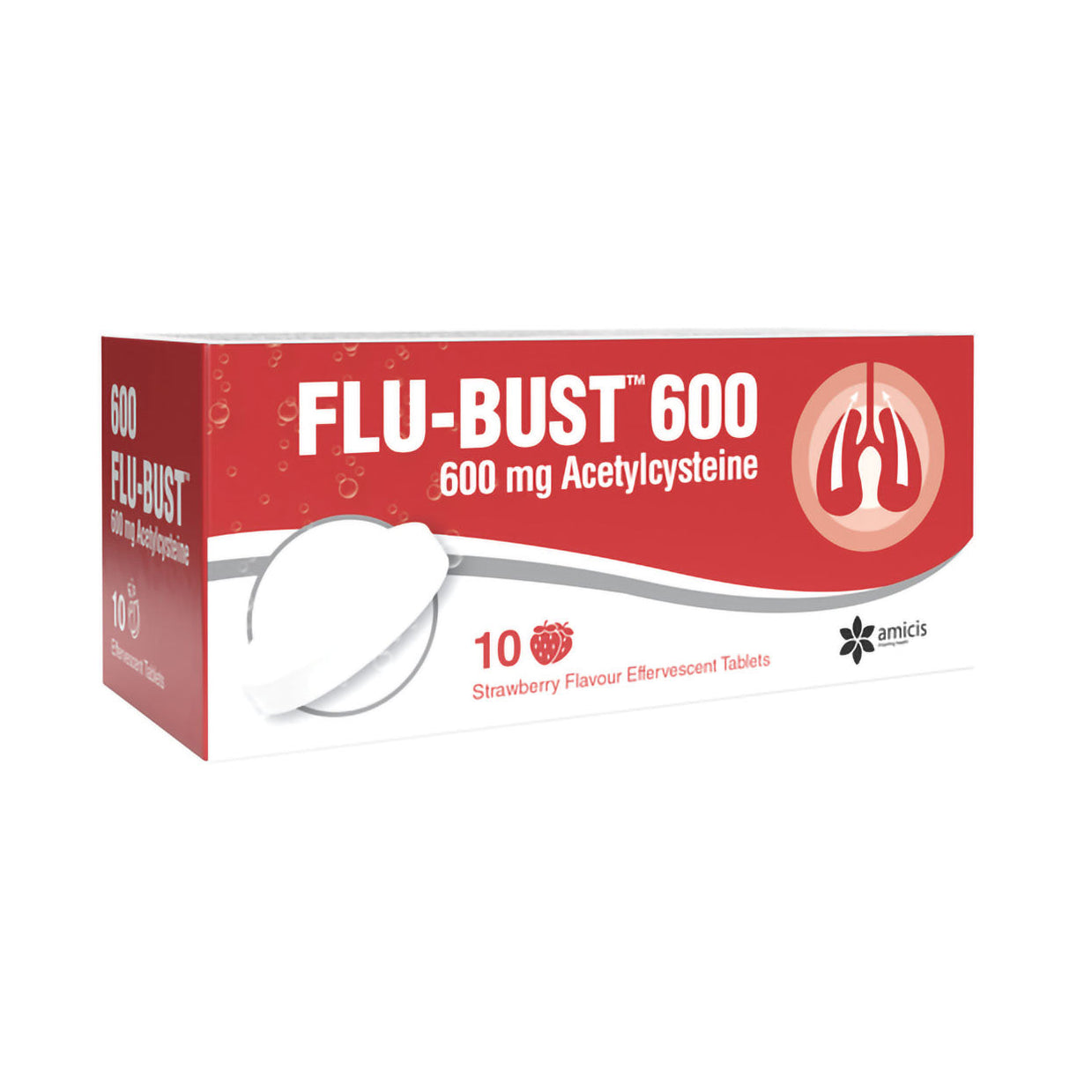 Flu-Bust 600 10 Effervescent - Med365
