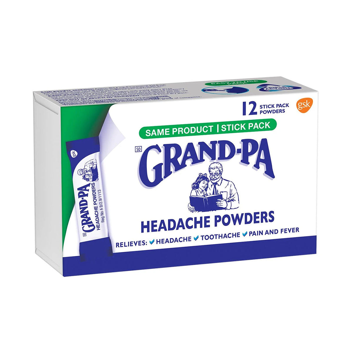Grand-Pa Powders 12 Stick Pack - Med365