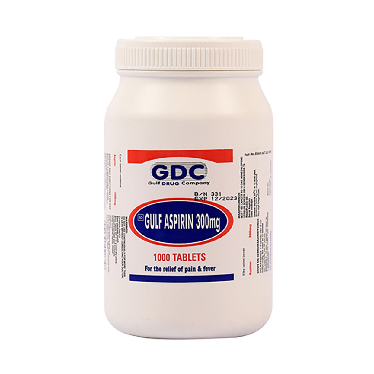 Gulf Aspirin 300mg 1000 Tablets - Med365