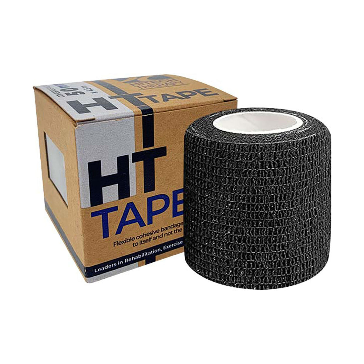 HT Tape Cohesive Bandage Black 5cm x 4.5m - Med365