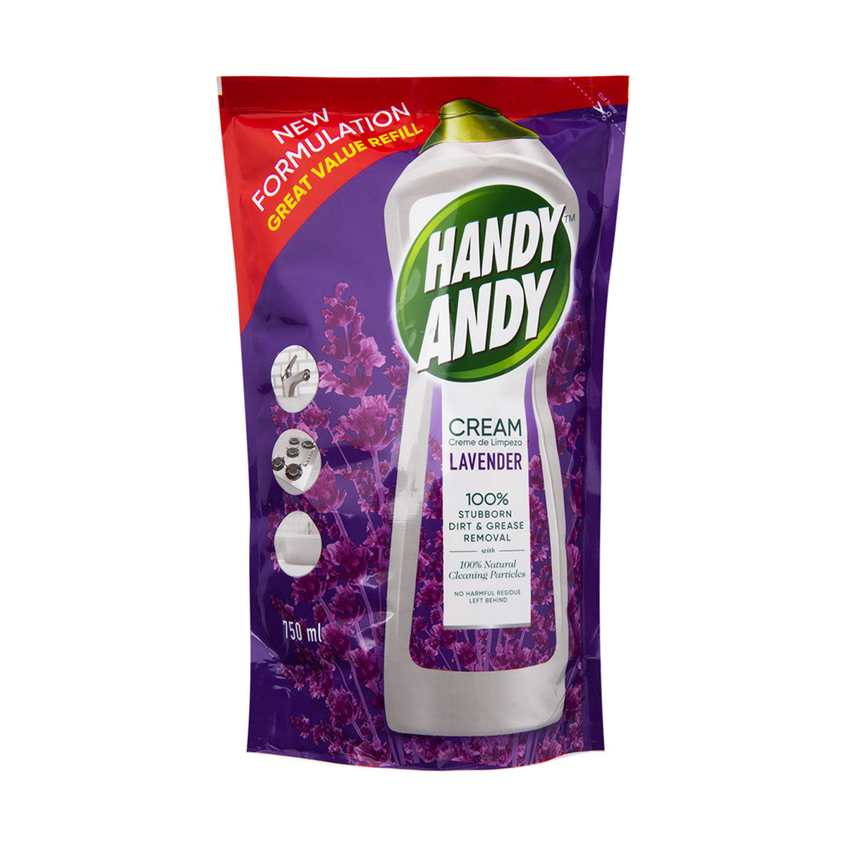 Handy Andy Cream Lavender Refill 750ml - Med365