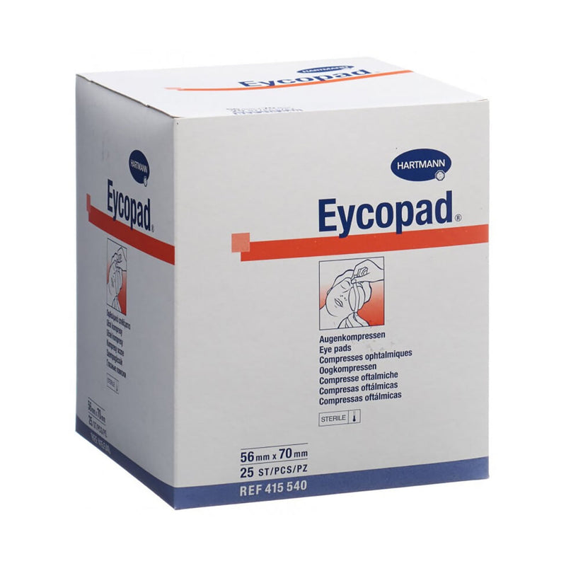 Hartmann Eye Pads Sterile Eycopad Oval 25 Units - Med365