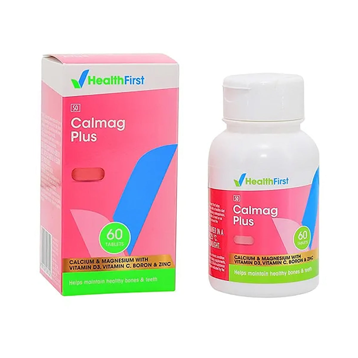 Health First Calmag Plus 60 Tablets - Med365