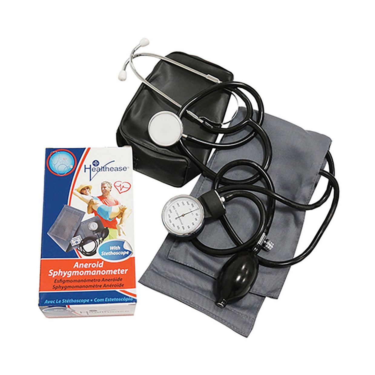 Healthease Aneroid Sphygmomanometer Blood Pressure Set - Med365