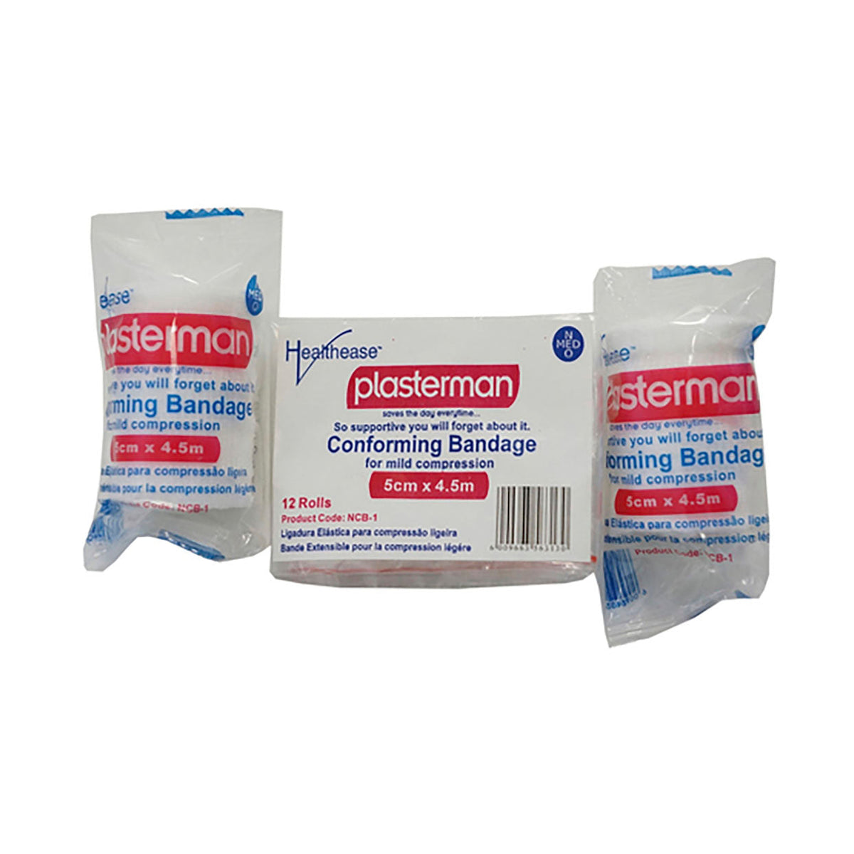 Healthease Conforming Bandage 5cm x 4.5m 12 Pack - Med365