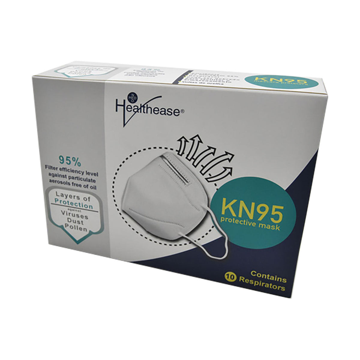 Healthease Mask Kn95 With Loop 10 Pack - Med365