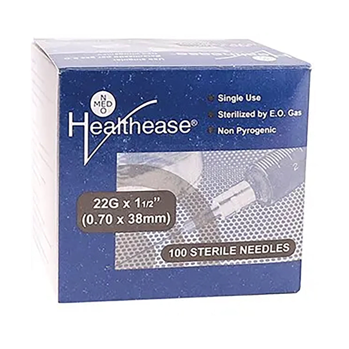 Healthease Needle 22g x 38mm Black 100 Pack - Med365