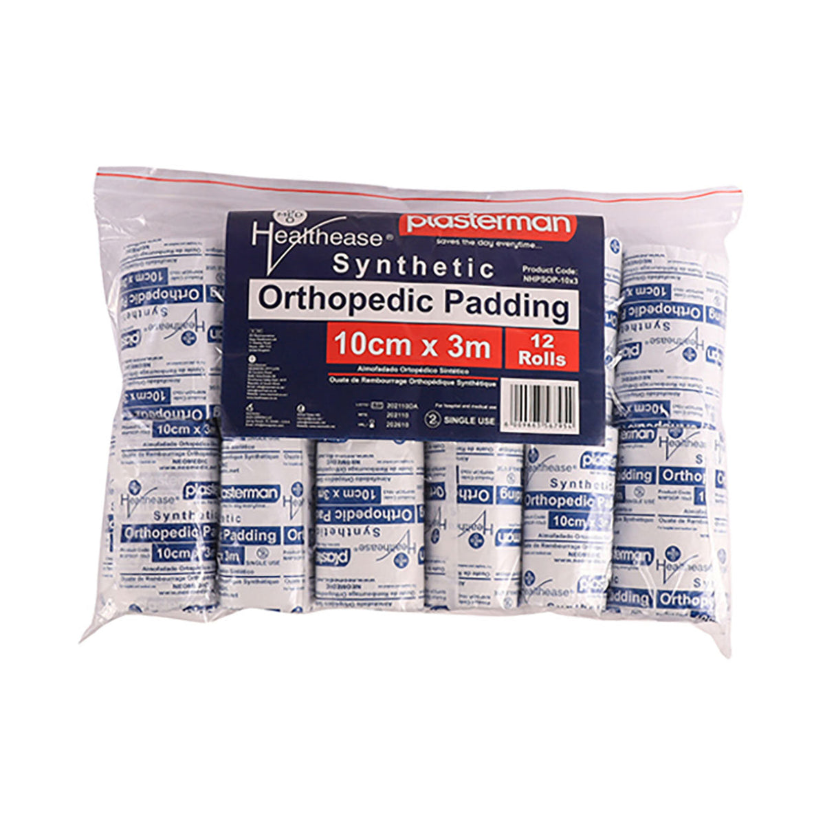 Healthease Orthopaedic Padding Synthetic 10cm x 3m 12 Pack - Med365