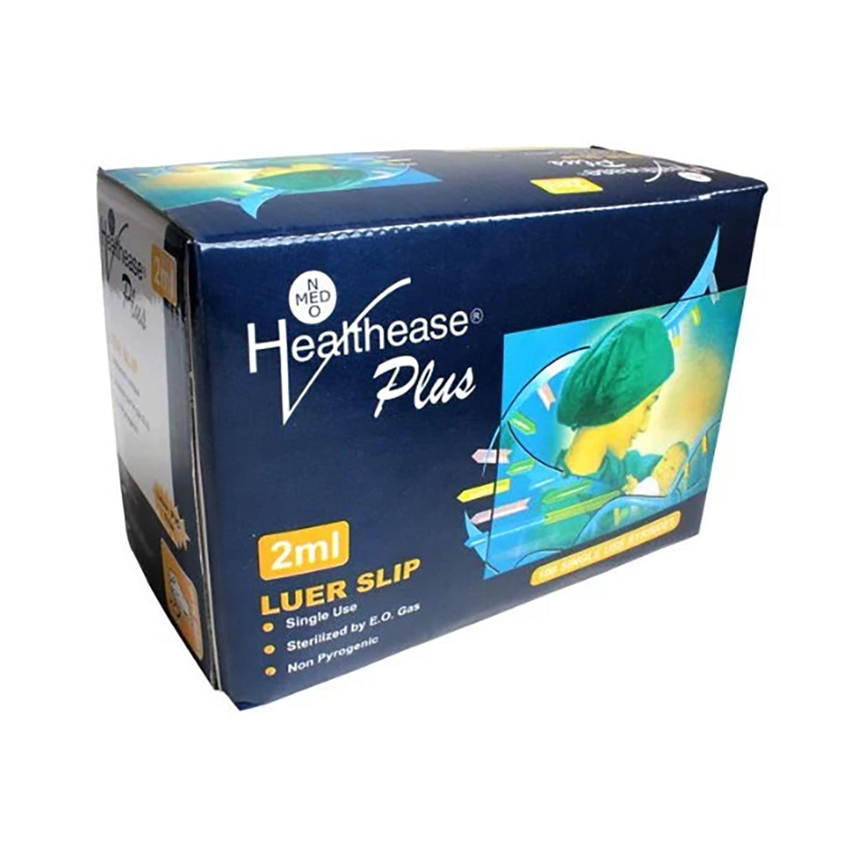 Healthease Syringes 2ml 3part Luer Slip Lf 100 Pack - Med365