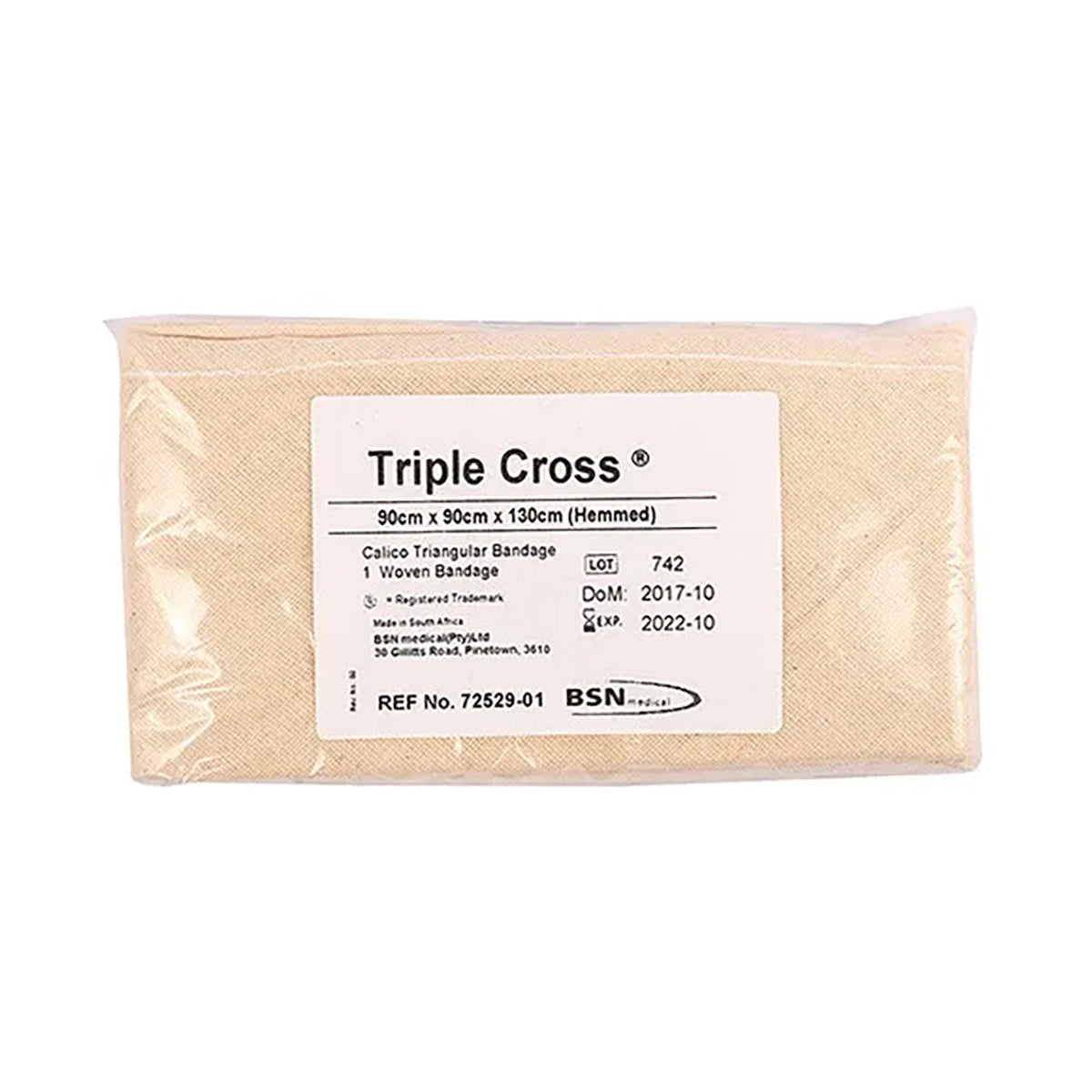 Hemmed Triangular Band Triple Cross 1 Unit - Med365