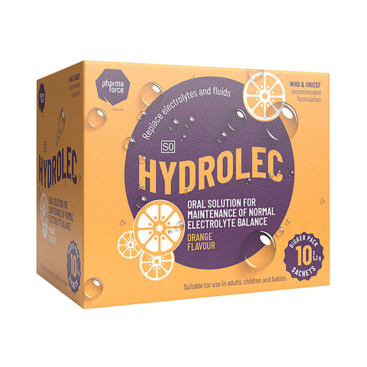 Hydrolec Sachets Orange 5.3g x 10 Sachets - Med365