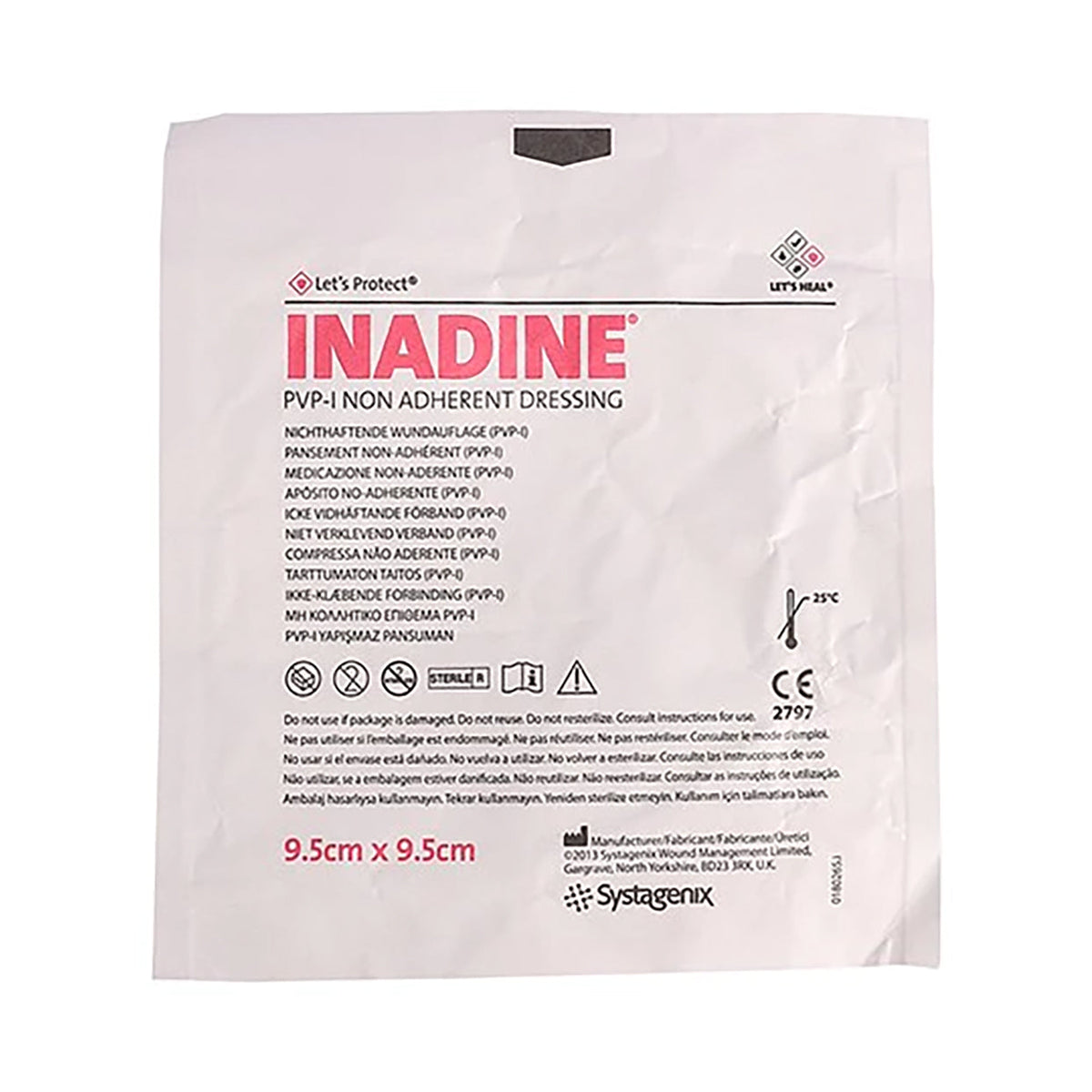 Inadine Wound Dressing 9.5cm X 9.5cm 1 Unit - Med365